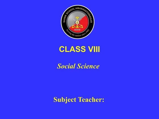 Class 8 Social Studies Civics Ch 1 The Indian Constitution | PPTX