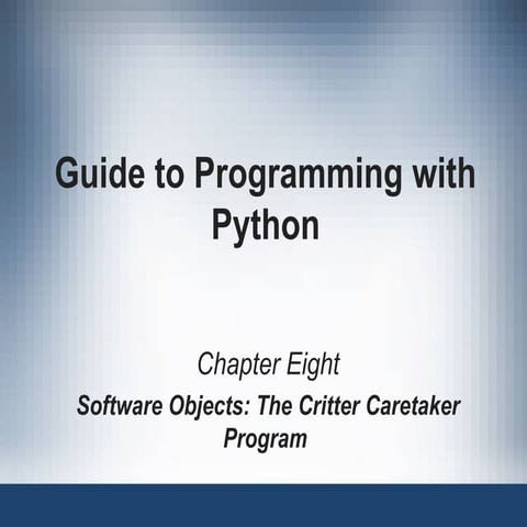 Objectoritentedprogramminginpythonppt 4523