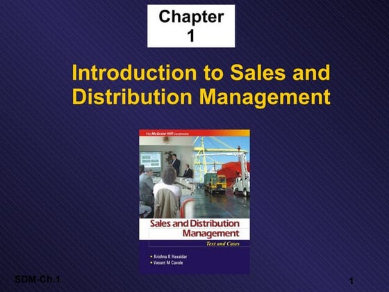 Introduction to Sales and Distribution Management | PPT