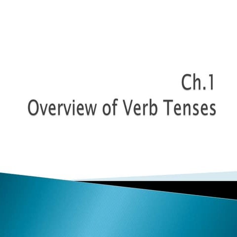 Chapter 1: Overview of Verb Tenses | PPTX