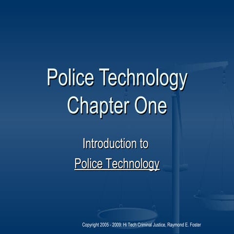 Introduction to Police Technology | PPT