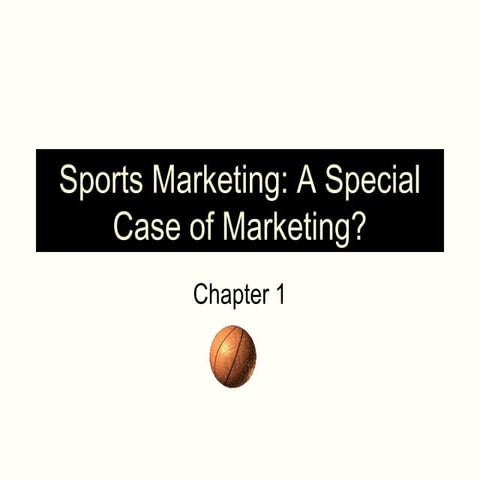 Sports Marketing Ch - 1 | PPT