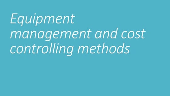 maintenance cost,approximate estimation,unit bay method | PPT