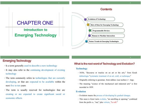 Introduction to emerging technology | PDF | Computing | Technology & Computing
