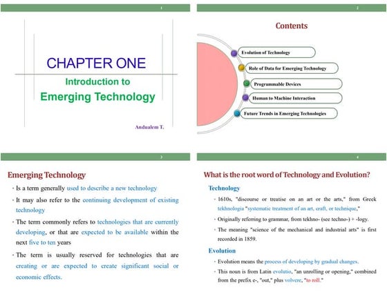Lesson 1 - Introduction to Emerging Technologies.pptx | Computing | Technology & Computing
