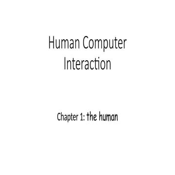 Chapter 1 Human Computer Interaction Pptx