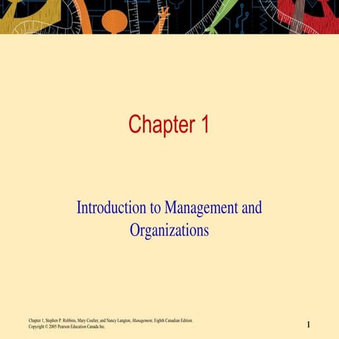 Chapter 1 Introduction To Management And Organizations | PPT