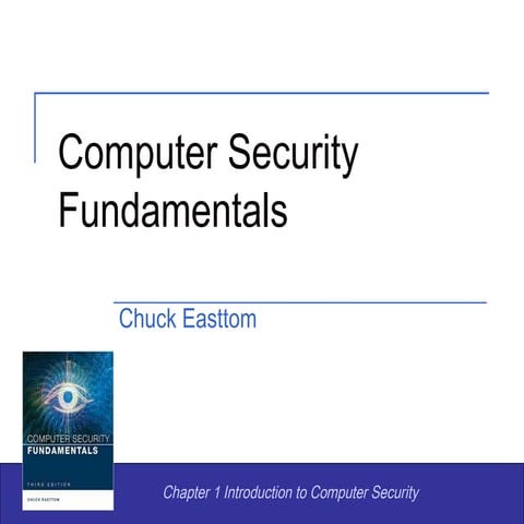 Computer Security Fundamentals Chapter 1 Ppt