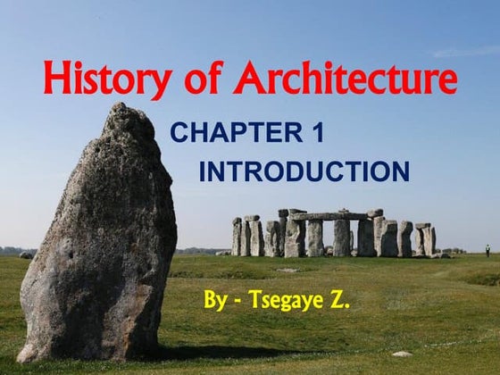 History of architecture 1 - Lecture-1.ppt
