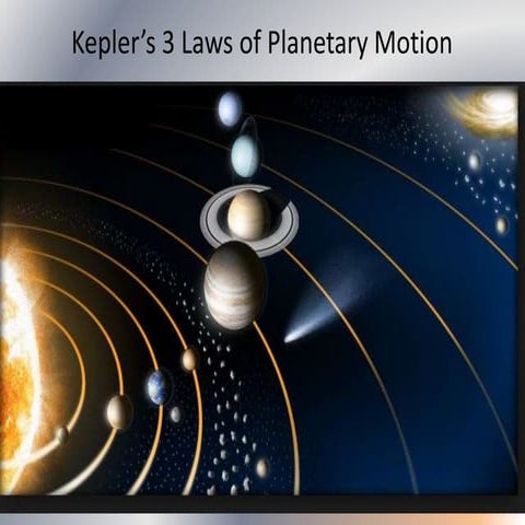 Kepler's law of planetary motion | PPTX