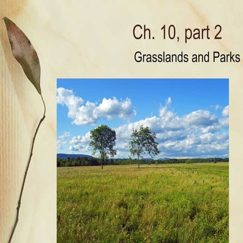 AP Environmental Science Ch 10. part 2 Grasslands and Parks Miller LITE ...