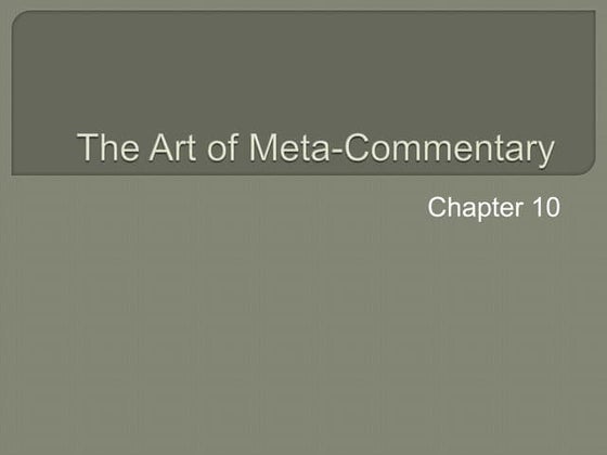 They Say, I Say: Chapter 1 | PPT