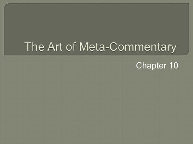 They Say, I Say: Chapter 1 | PPTX