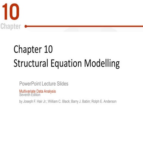 Ch 10. SEM Structural Equation Modelling | PDF