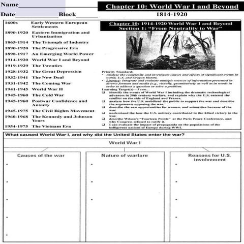 Chapter 10 Reading Guide | PDF