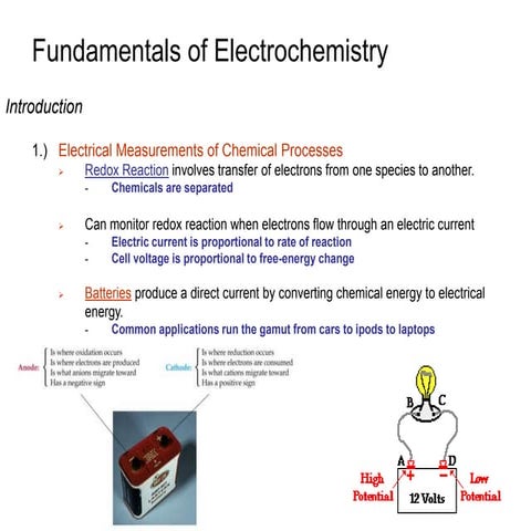 introduction to electrochemistry | PPT