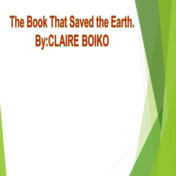 Ch 10 Book that Saved Earth 1.pptx