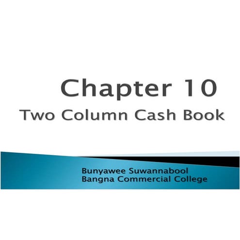 Ch10 Two Column Cash Book | PDF