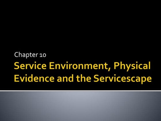 Servicescape | PPTX