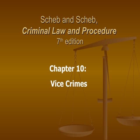 Ch 10 Vice Crimes | PPT