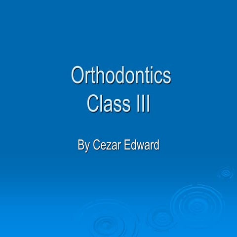 Class III Malocclusion | PPTX
