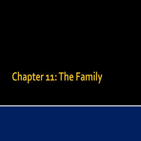 Ch11 The Family | PPT