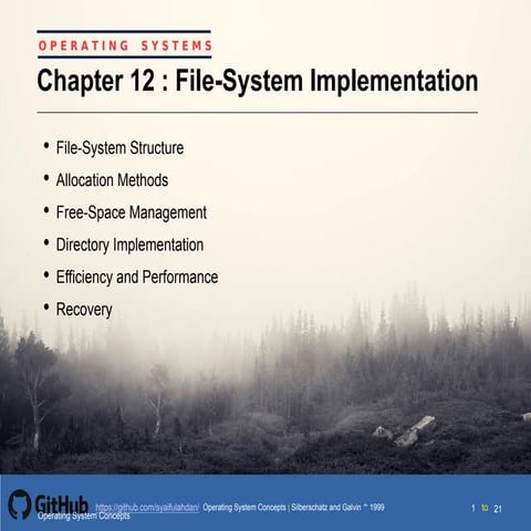 Ch12 File System Implementation Ppt