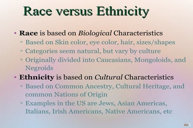 Difference Between Race And Ethnicity