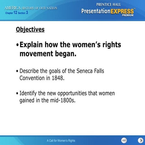 Antebellum Reforms: Women's Movement | PPTX