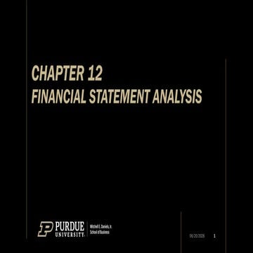 Comprehensive Financial Statement Analysis: Ratios, Trends, and ...