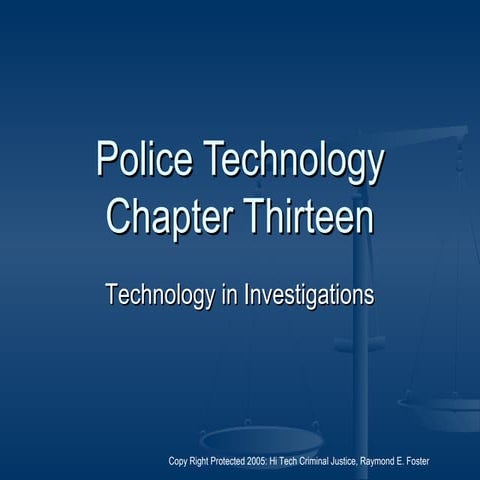 Technology in Investigations | PPT