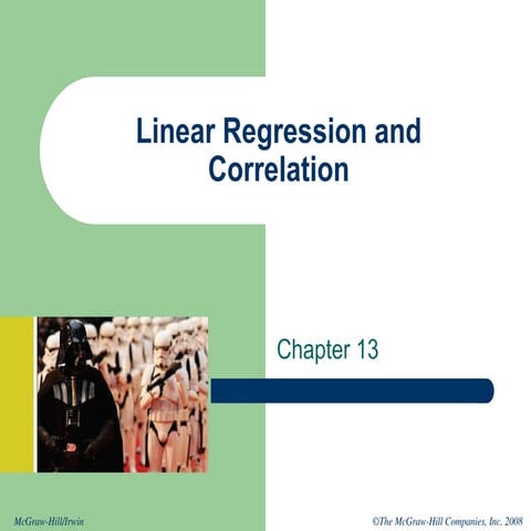 simple linear regression and correlation statistics course | PPT