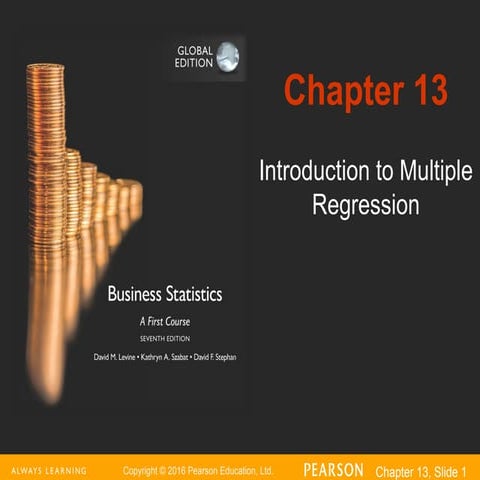 ch13 multiple regression ppt: introduction to multiple regression | PPT