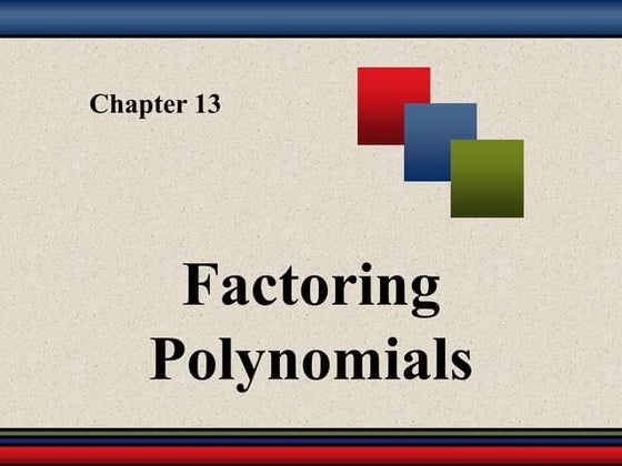 Factoring Quadratic Trinomials | PDF