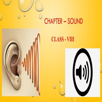class 8 sound | PPT