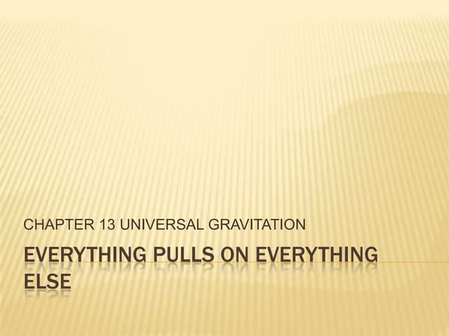 gravitation class 9 | PPT
