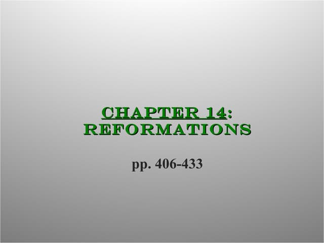 The protestant reformation powerpoint | PPT