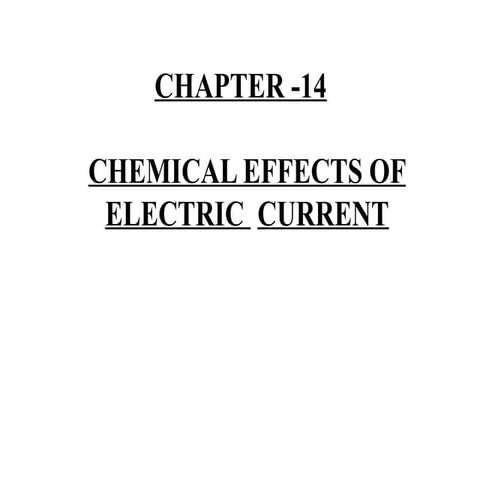 Chemical effects of electric current | PPT