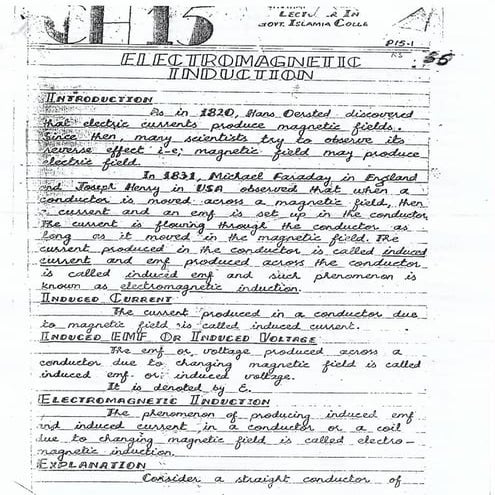 Electromagnetic Induction - 1 (PDF) | PDF