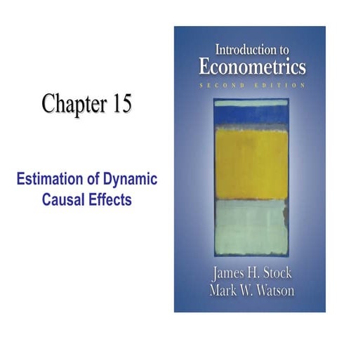 Estimation of Dynamic Causal Effects -Introduction to Economics | PPT