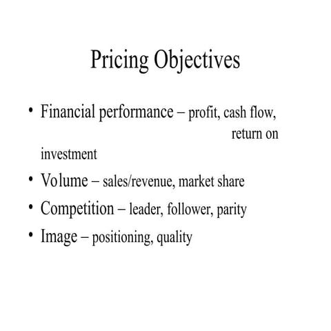 chapter fifteen pricing objectives .ppt