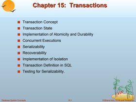 Transaction ও Concurrent execution | PPT