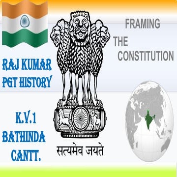 Framing The ConstitutIon PPT CLASS 12 | PPT