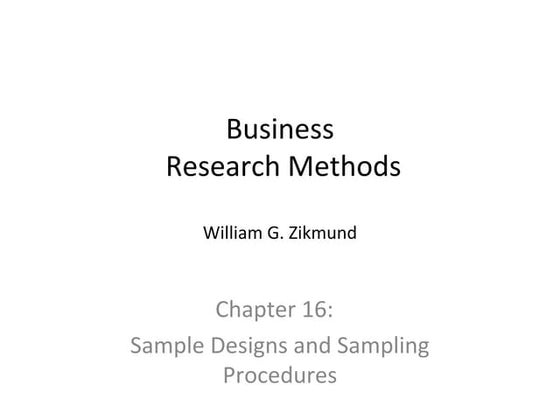 Using IDEA to Create a Sampling Methodology | PPT