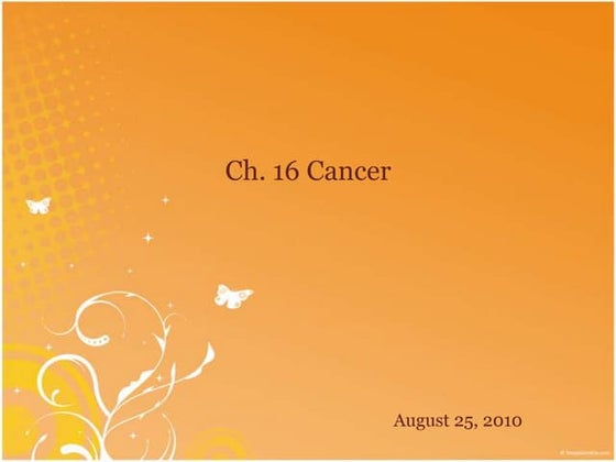 Management of cancer | PPT