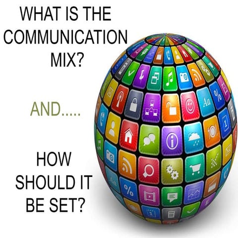 Ch16 what is the communication mix | PPT