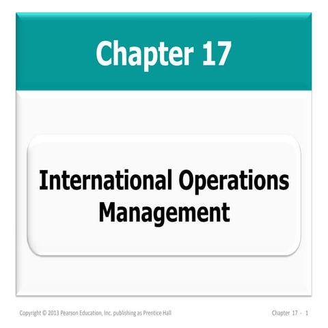 MBA 713 - Chapter 17 | PPTX