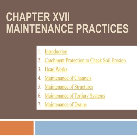 Ch17 maintenance practices | PPT