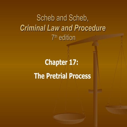 Ch 17 Pretrial Process | PPT