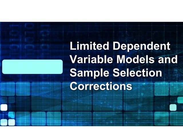 Double Hurdle Models | PPTX